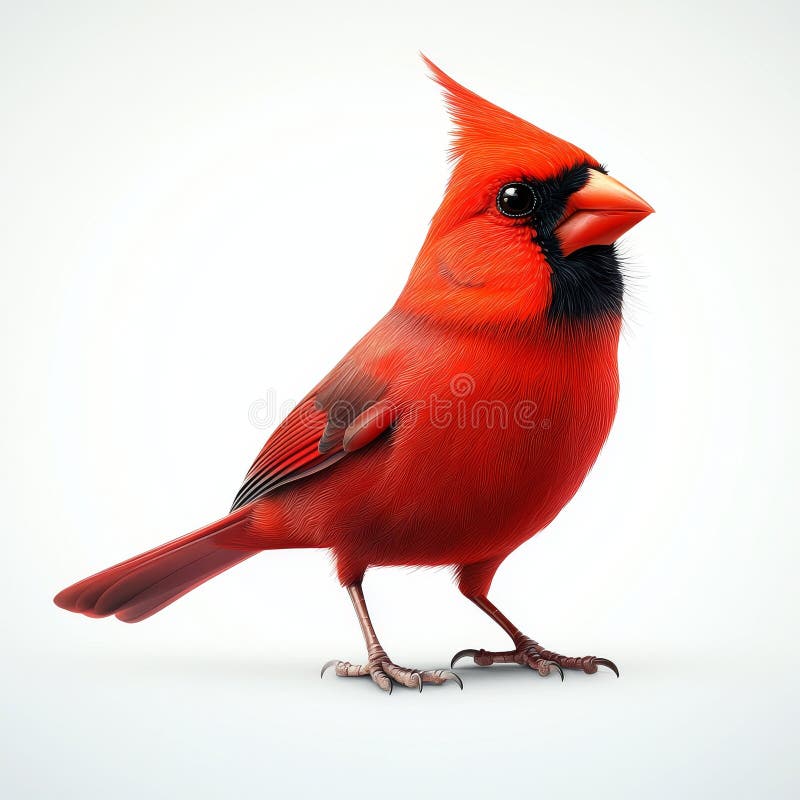 An Isolated Image of a Cardinal, with a Transparent Backdrop, Produced ...