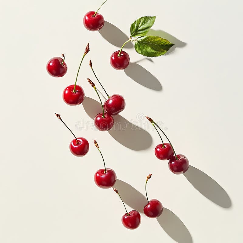 Cherries Floating Air Isolated Background Stock Photos - Free & Royalty ...
