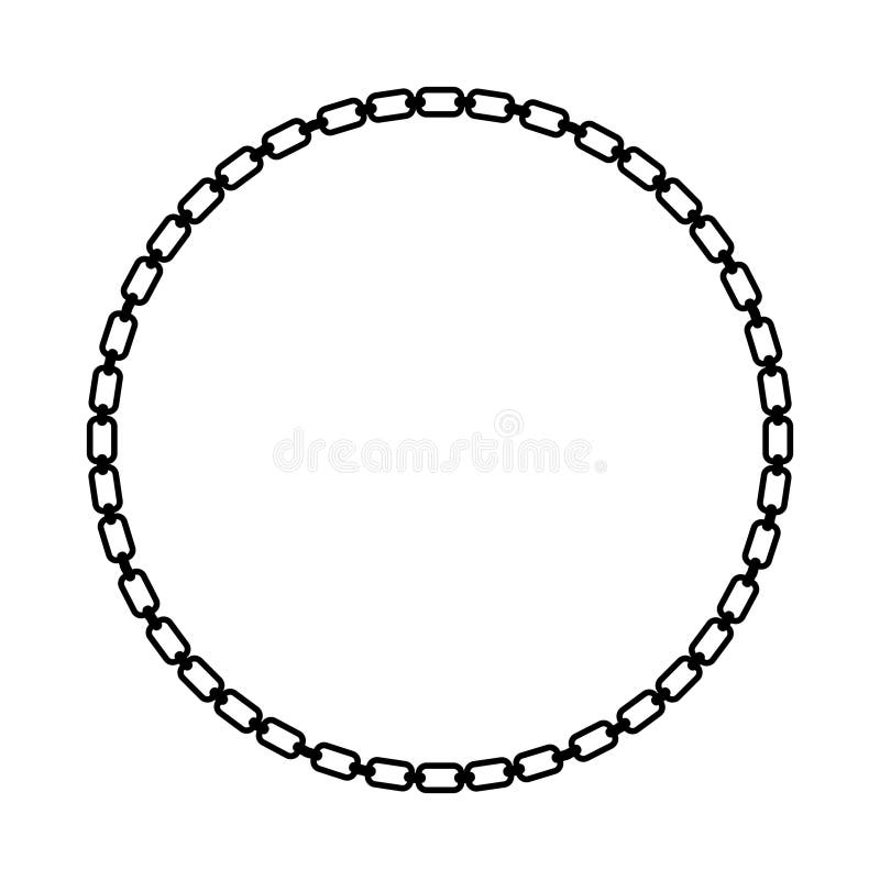 Chain Circle Silhouette Stock Illustrations – 3,967 Chain Circle ...