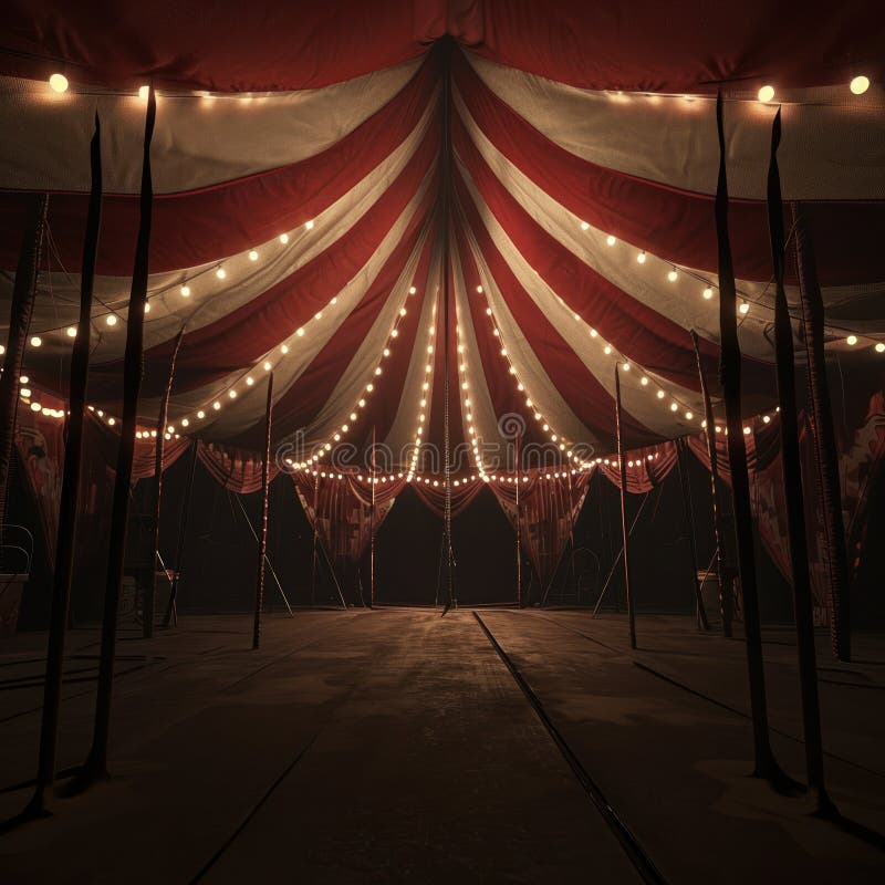 Inside Circus Tents Poster Captivating View Inside A Classic Circus