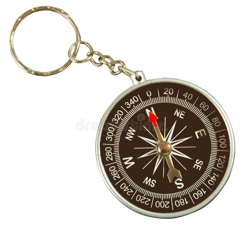 Isolated Image of a Compass Closeup Stock Image - Image of navigation ...