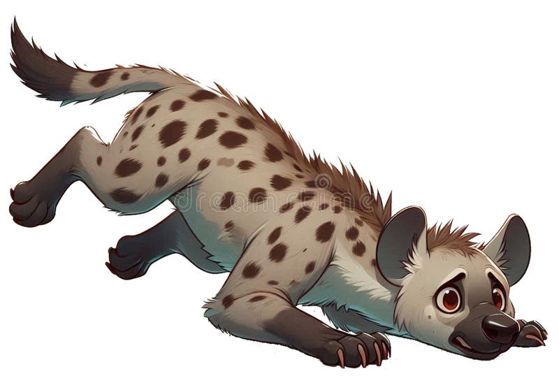 Cute hyena cartoon stock illustration. Illustration of carnivore ...