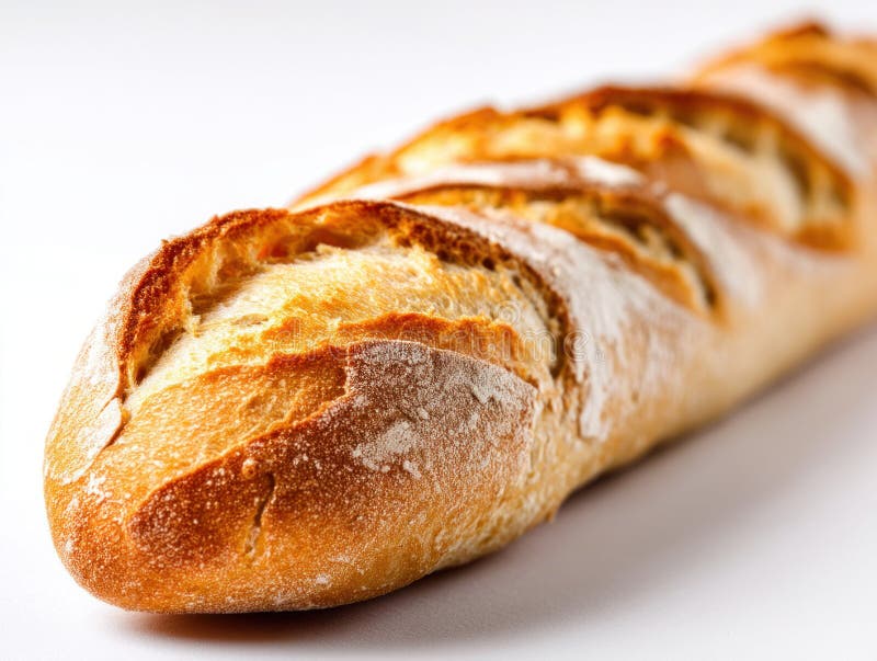 An Isolated Image of a Fresh Baguette of French Bread Stock Photo ...
