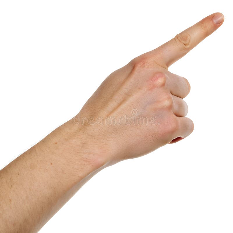 Swipe Left Hand Isolated on White Background Stock Illustration ...