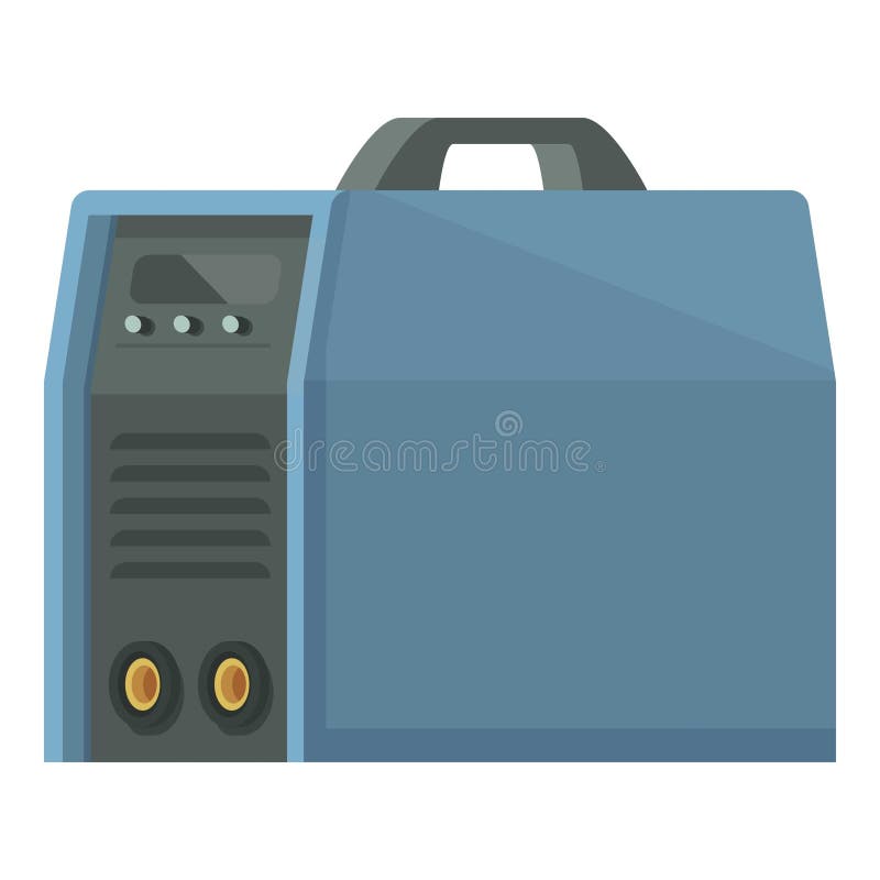 Isolated Image of a Modern Portable Power Generator Stock Vector ...