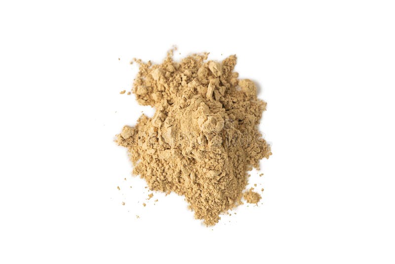 Isolated Image Ofraw Organic Maca Root Powder on White Stock Image ...
