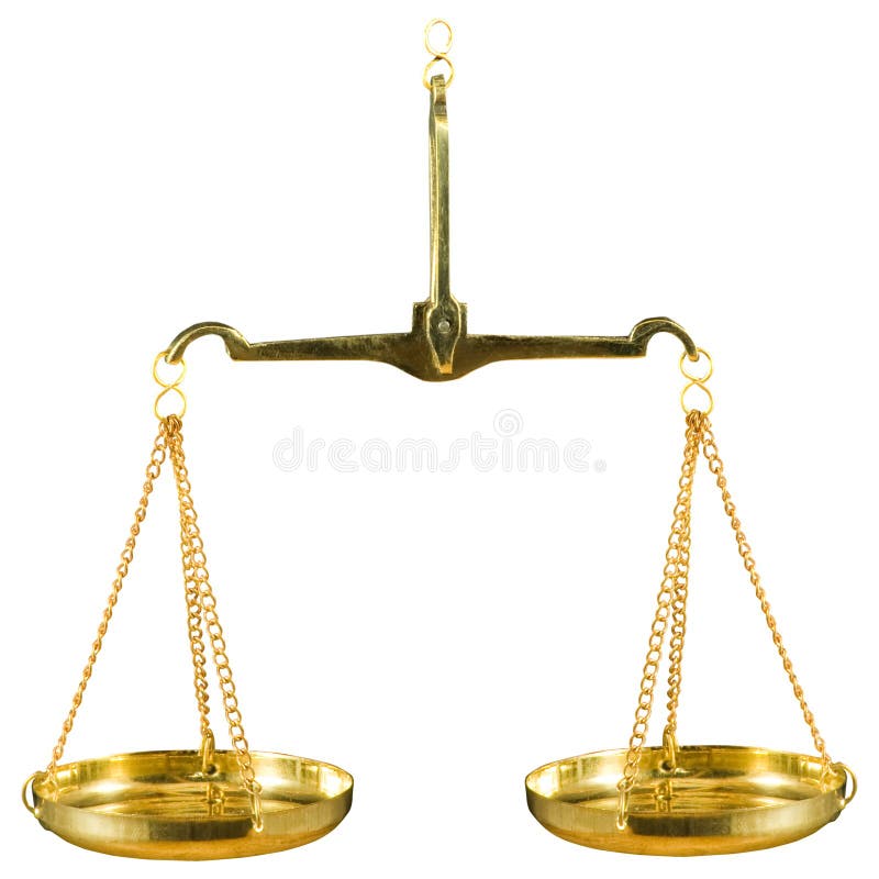 Isolated Image of Scales Closeup Stock Photo - Image of honesty ...