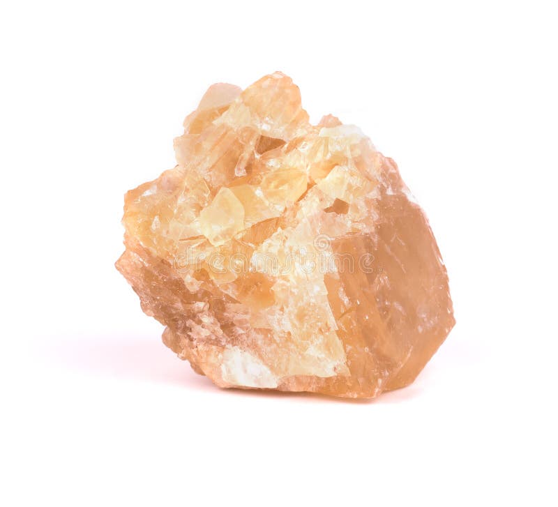Isolated Image of a Single Stone Selenite Stock Photo - Image of ...