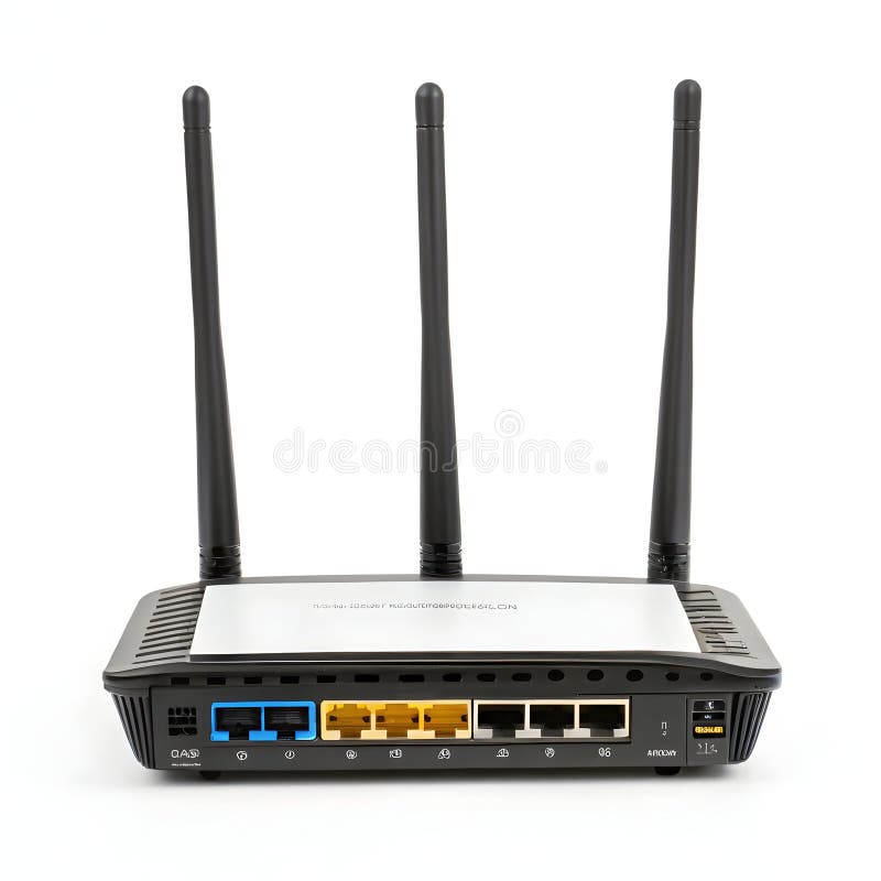 Wifi Router Internet Isolated on White Background Stock Illustration ...