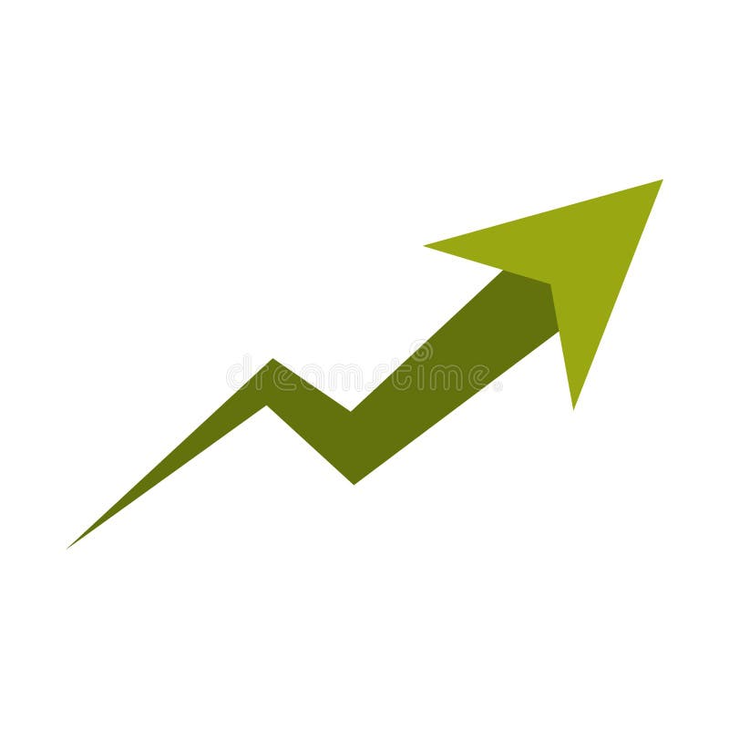 Isolated Increase Arrow Design Stock Vector - Illustration of forward ...