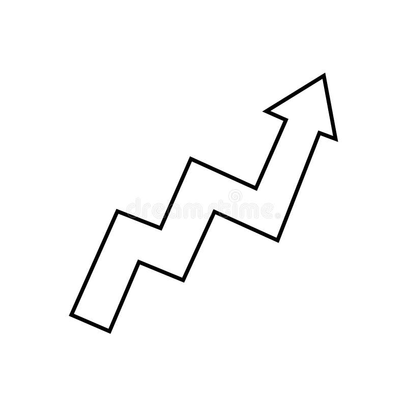 Isolated Increased Symbol Draw Stock Vector - Illustration of safe ...