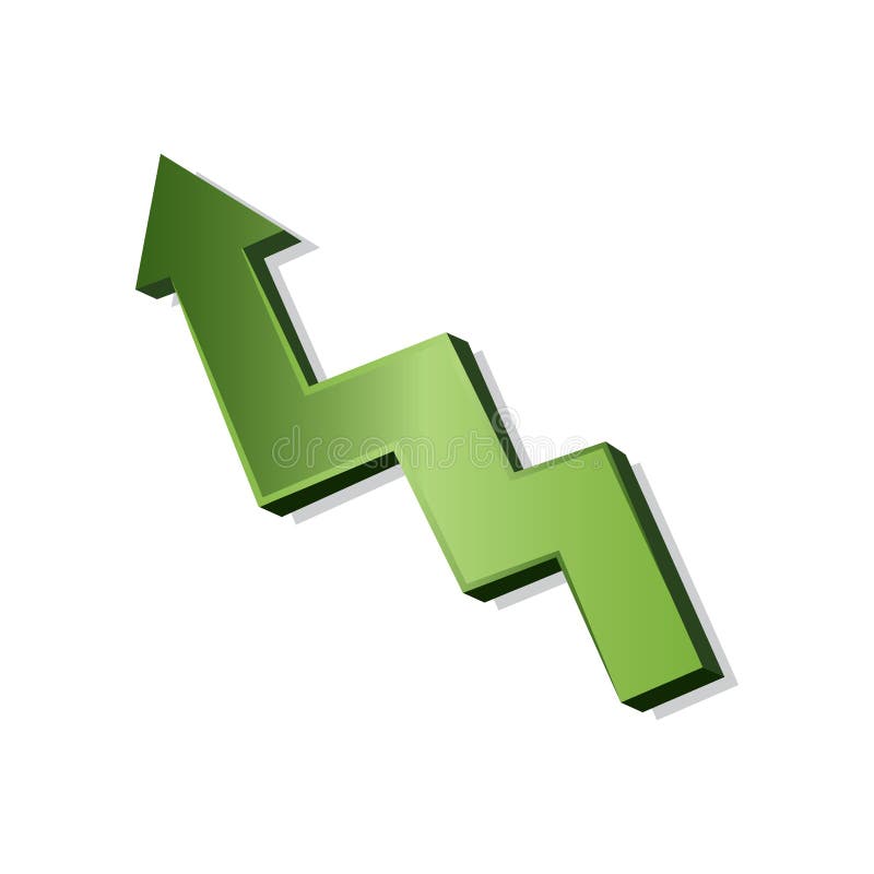 Isolated increased symbol stock vector. Illustration of pictogram ...