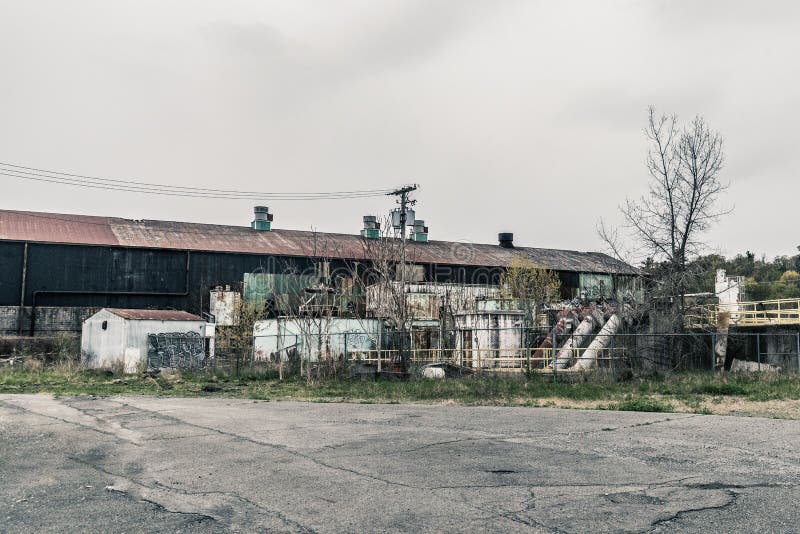 Isolated Industrial Plant Factory Stock Photo - Image of energy ...