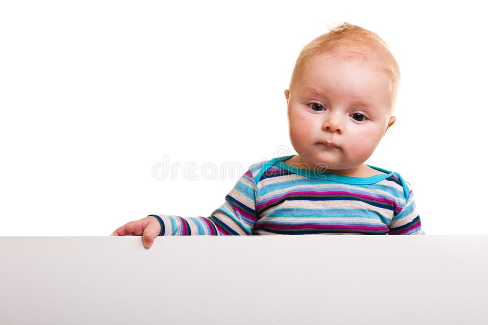 Isolated infant girl stock image. Image of clean, innocent - 22854817