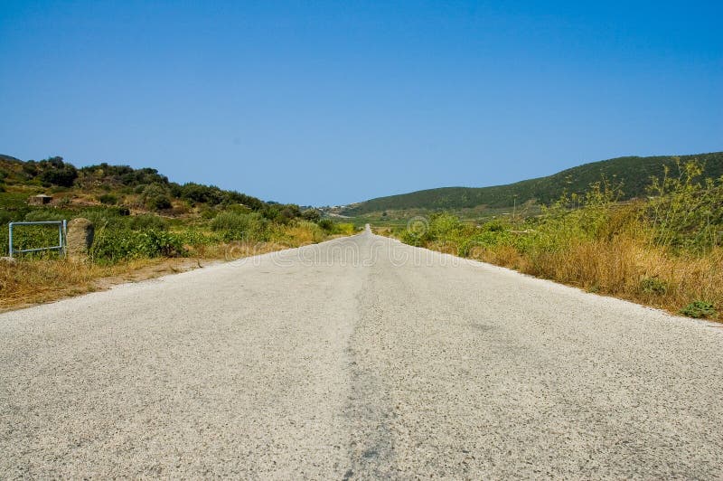 Isolated infinity road stock photo. Image of desert, yellow - 3070514