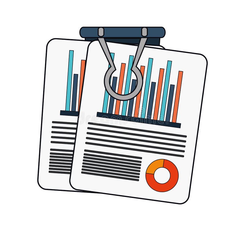 Isolated Infographic Document Design Stock Illustration - Illustration ...