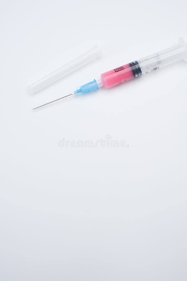 Isolated Sterilized Injection Syringe on a White Background Stock Photo ...