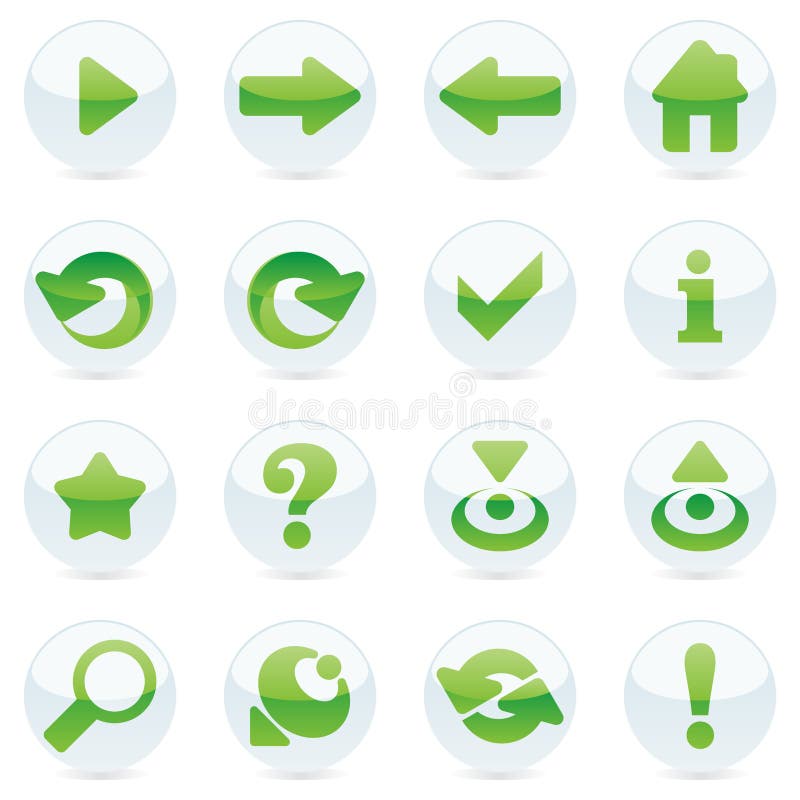 Isolated internet icons stock vector. Illustration of vector - 9465615