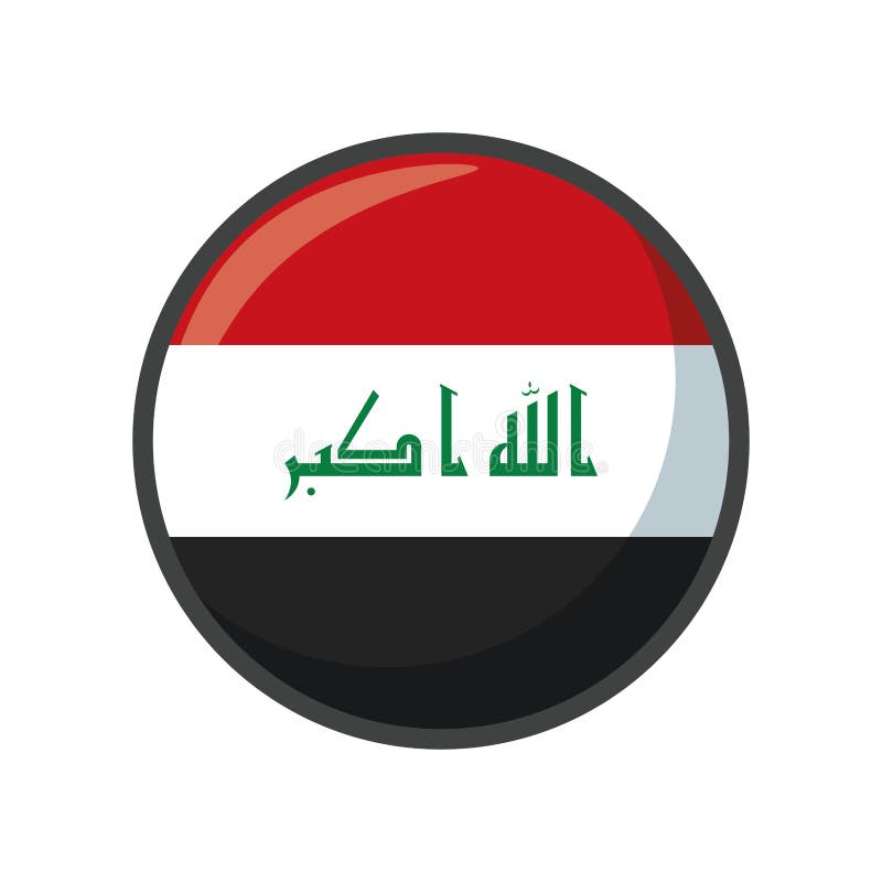 Iraq Flag Vector Round Icon Stock Illustration - Illustration of ... Iraq Flag Vector Round Icon Stock Illustration - Illustration of ...