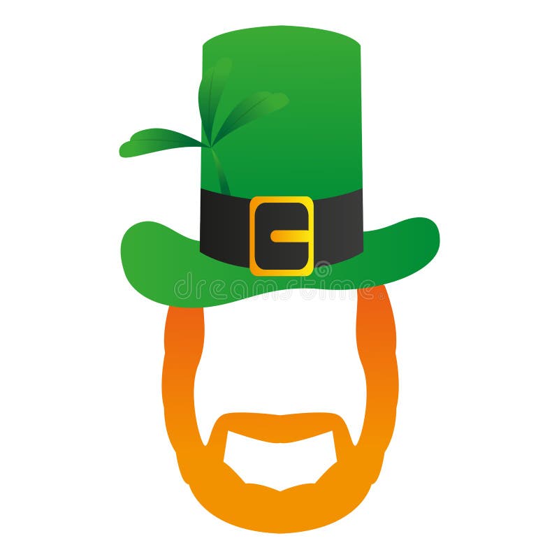 Isolated Irish Man Head Vector Illustration Stock Vector - Illustration ...