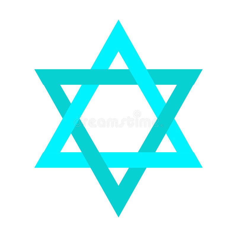 Isolated jewish star stock vector. Illustration of celebration - 90754692