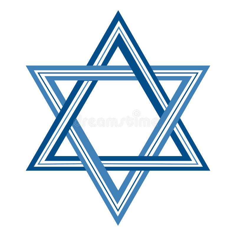 Isolated jewish star stock vector. Illustration of isolated - 93511699