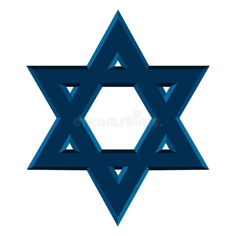Isolated jewish star stock vector. Illustration of isolated - 93511699
