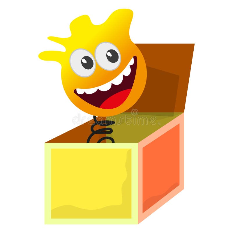 Isolated joke box stock vector. Illustration of jackinthebox - 179907691