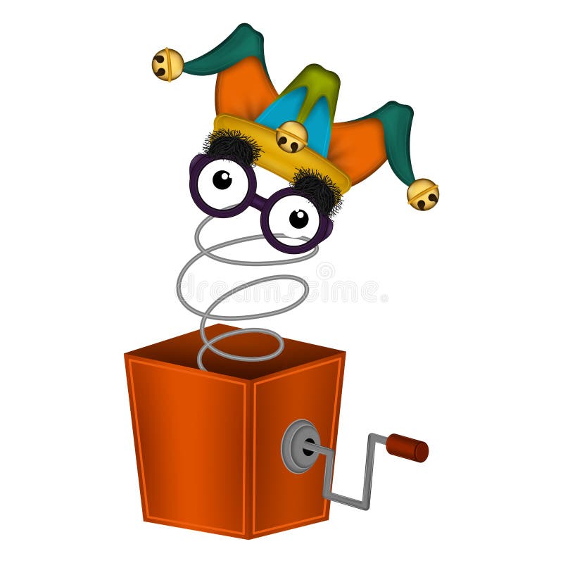 Isolated joke box image stock vector. Illustration of funny - 178494079