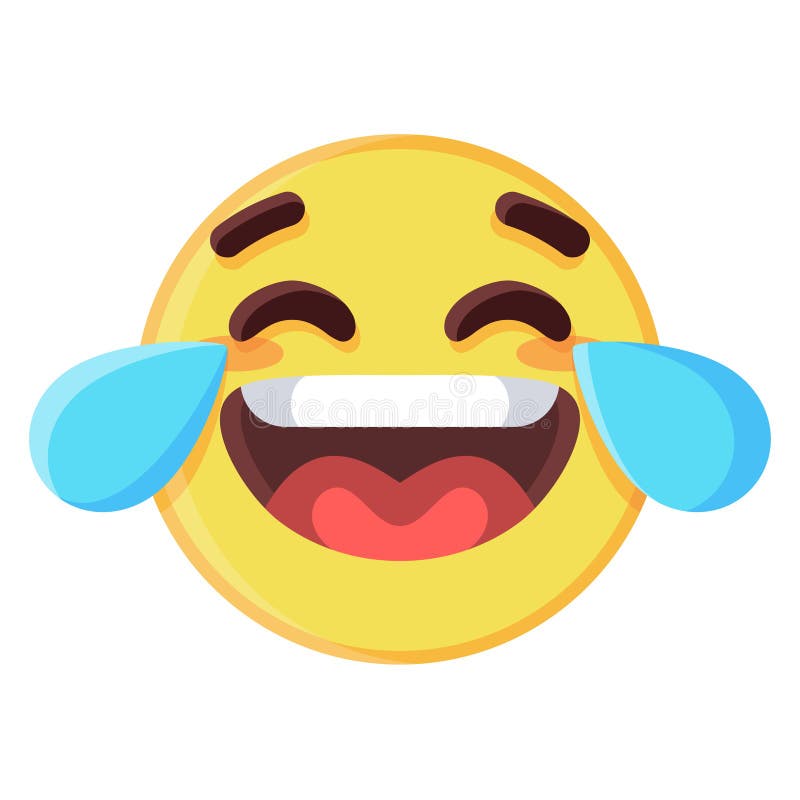 Isolated Joy Emoiji Face Icon Stock Illustration - Illustration of ...