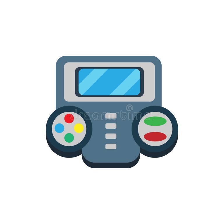 Isolated Joystick with Buttons and a Screen Stock Vector - Illustration ...