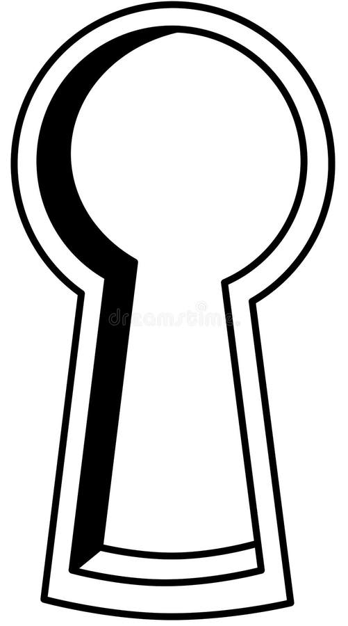 Keyhole black color icon . stock vector. Illustration of real - 98344809