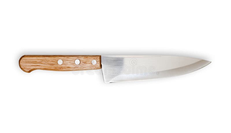 Isolated Kitchen Knife Isolated with Clipping Path Stock Image - Image ...
