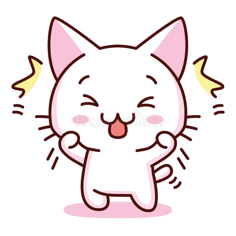 Isolated kitty happy stock vector. Illustration of face - 196461023