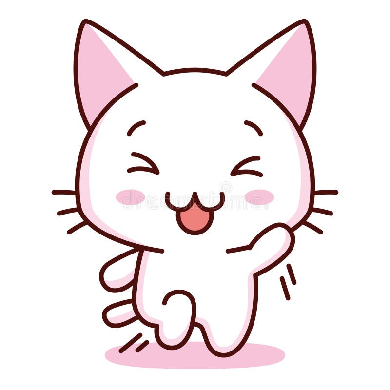 Isolated kitty happy stock vector. Illustration of vector - 196461043