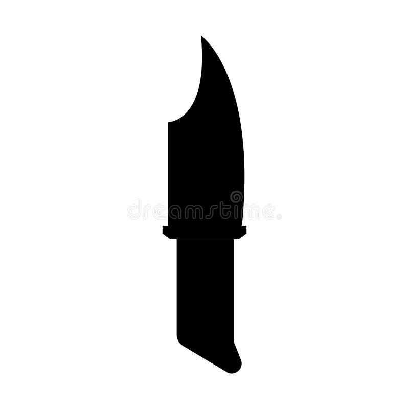 Isolated knife weapon icon stock vector. Illustration of attack - 142019379