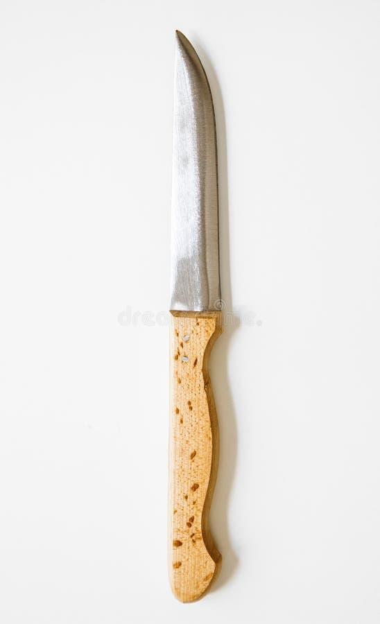 Isolated Knife on White Background Stock Image - Image of dining, meat ...