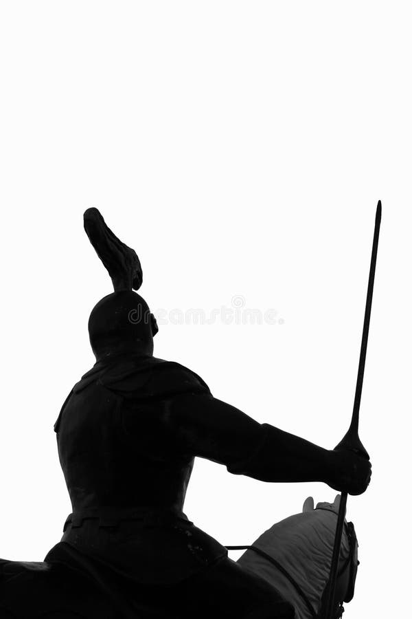 Isolated knight rider stock photo. Image of strong, javelin - 60712