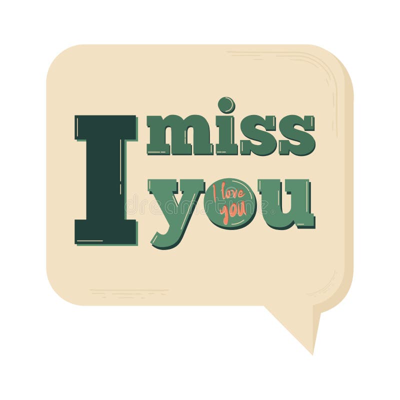 Isolated l miss you icon stock vector. Illustration of simple - 213483688