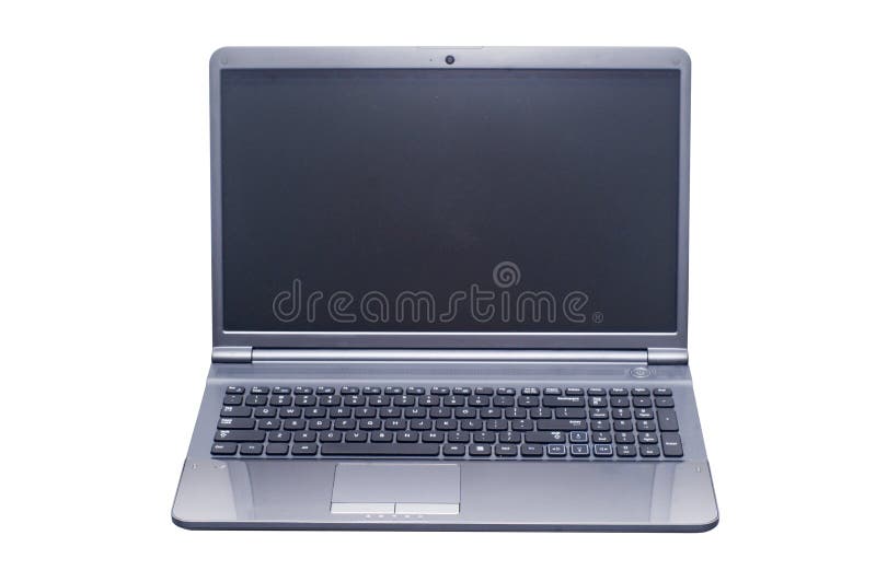 Isolated laptop computer stock photo. Image of office - 25074478