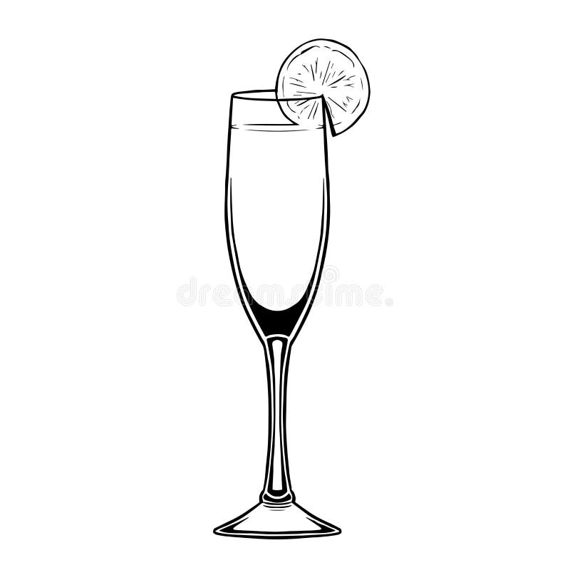 Isolated Large Cocktail Draw Illustration Vector Stock Vector ...