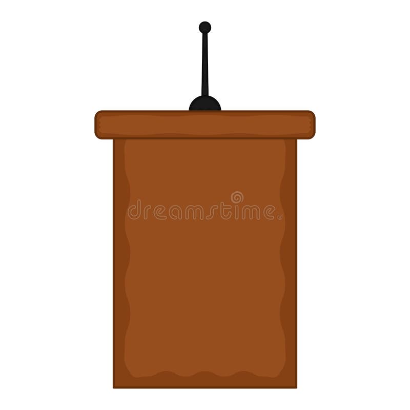Isolated Lectern stock vector. Illustration of blank - 29944626