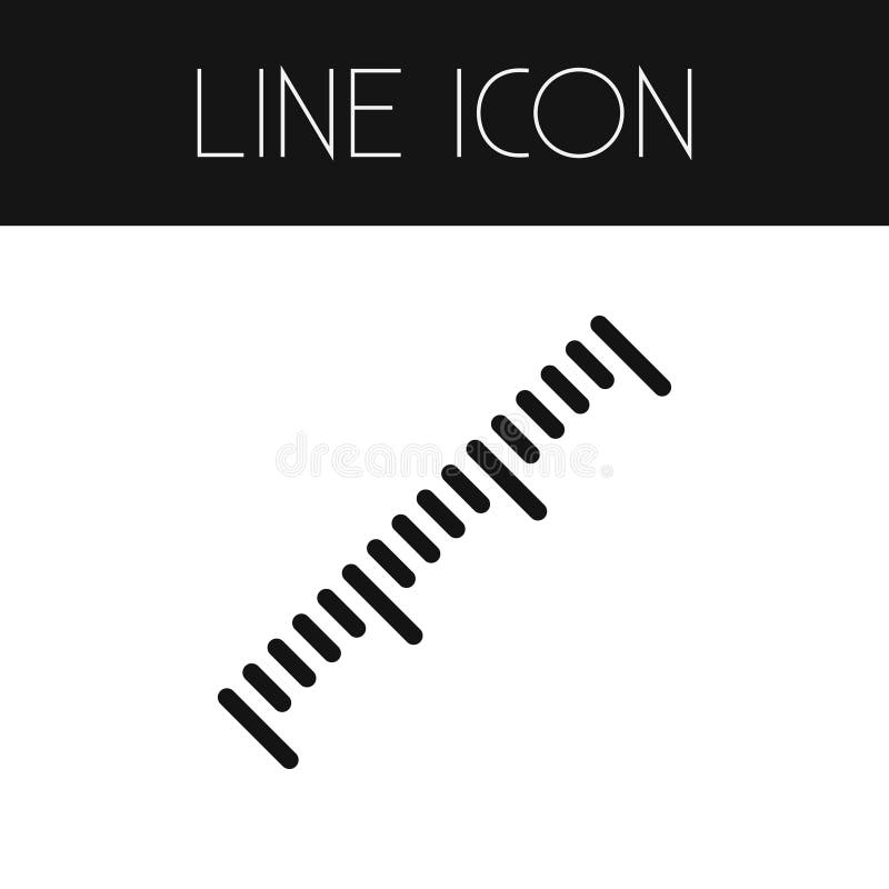 Isolated Length Outline. Scale Vector Element Can Be Used for Length ...