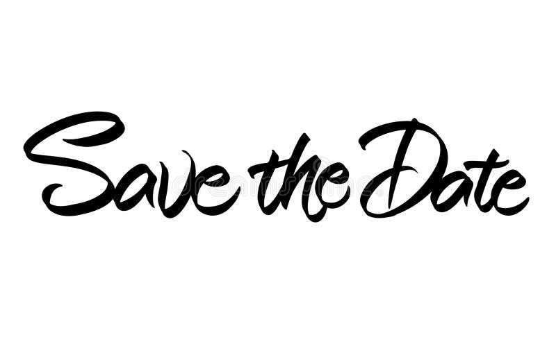 Isolated Lettering Save the Date Stock Vector - Illustration of ...