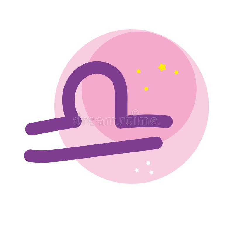 Isolated Libra Colored Zodiac Sign Symbol Vector Stock Vector ...