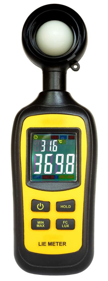 Handheld Lie Meter with Digital Display Stock Photo - Image of meter ...