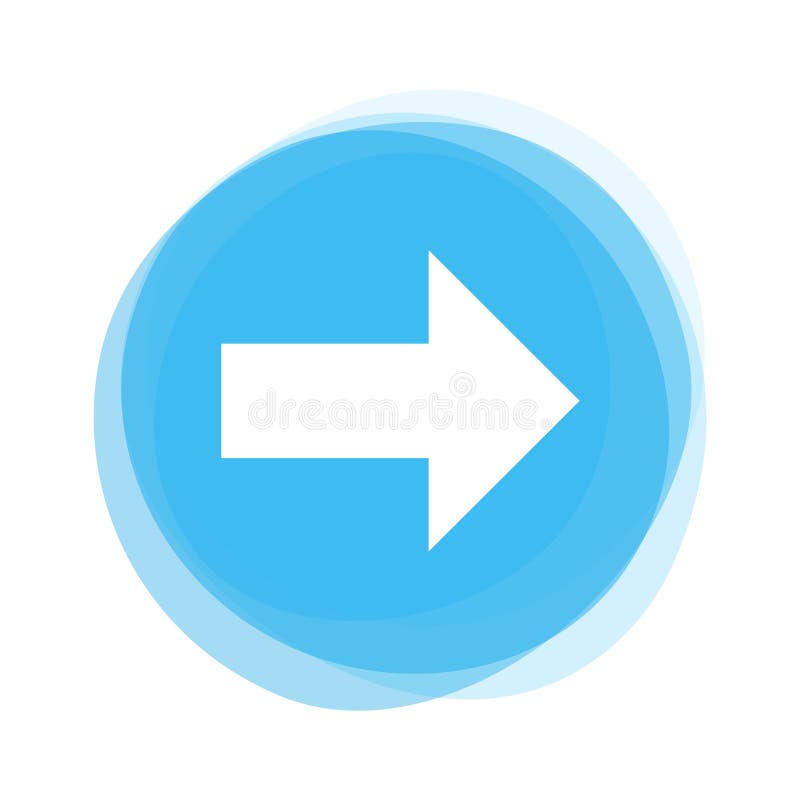 Blue Right Arrow Click Icon Stock Illustrations – 993 Blue Right Arrow ...
