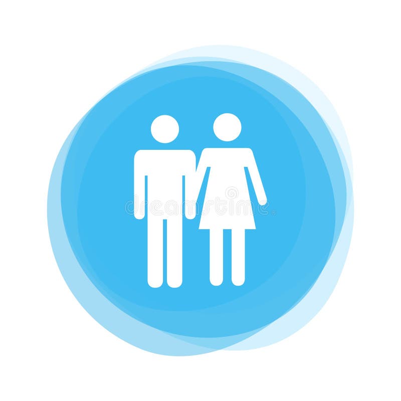 Man Woman Pictogram Icon Sign People Round Circle Stock Illustrations ...