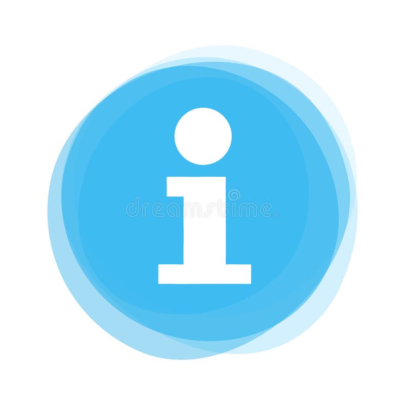 Light blue Button: Info stock illustration. Illustration of information ...