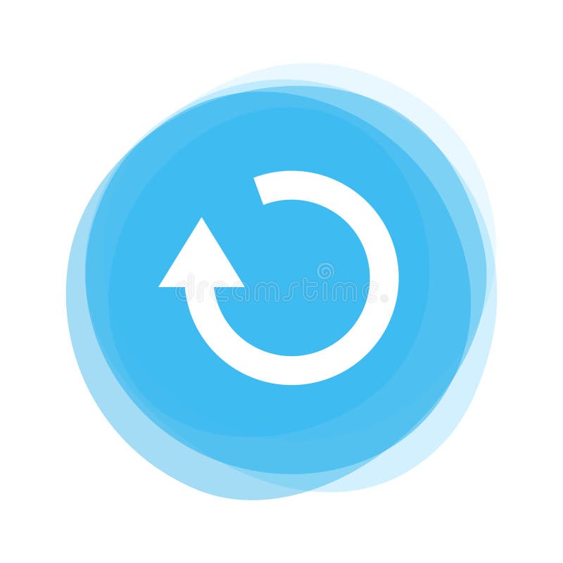 Light blue Button: Update stock illustration. Illustration of blob ...